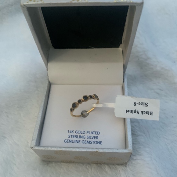 Shivam | Jewelry | Shivam 4k Plated Sterling Silver Black Spinel ...